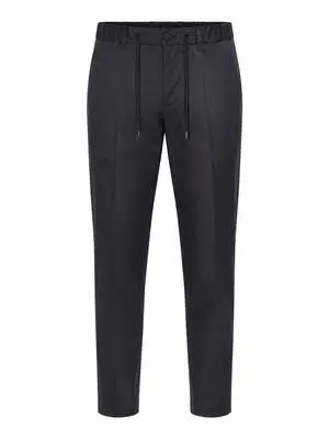 Herno Technical Fabric Trousers With Drawstring - Blue