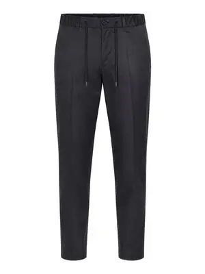 Herno Technical Fabric Drawstring Trousers - Blue