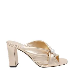 JIMMY CHOO Rafi Pump Sandals - Gold