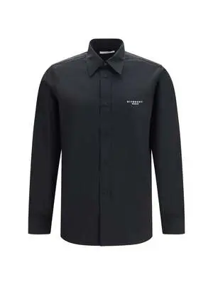 Givenchy Embroidered Poplin Shirt - Black