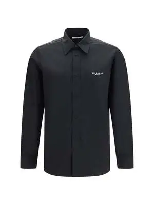 Givenchy Embroidered Poplin Shirt - Black