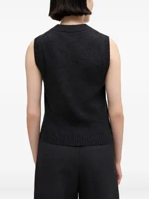 GANNI Wool Graphic Vest - Multicolor