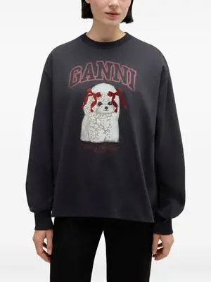 GANNI Puddle Organic Cotton Sweater