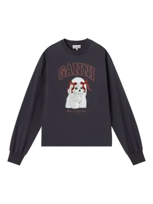 GANNI Puddle Organic Cotton Sweater - Multicolor