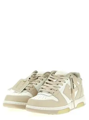 Off-White Out Of Office Leather Sneakers - Cream
