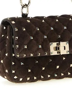 Valentino Garavani Rockstud Spike' Shoulder Bag - Brown