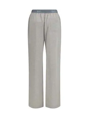 Kenzo Signature Stretch Cotton Pants - Gray