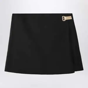 Balenciaga Wool And Silk Mini Skirt - Black