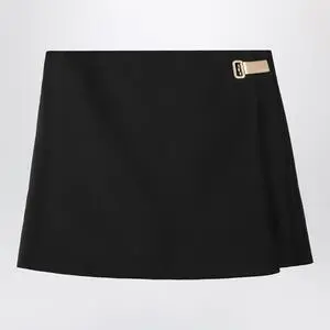 Balenciaga Wool And Silk Mini Skirt - Black