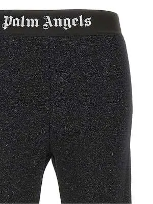 Palm Angels Logo Tape Lurex Knit Pants