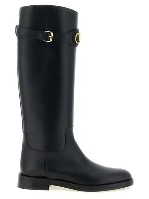 Valentino Garavani Vlogo Signature' Boots - Black