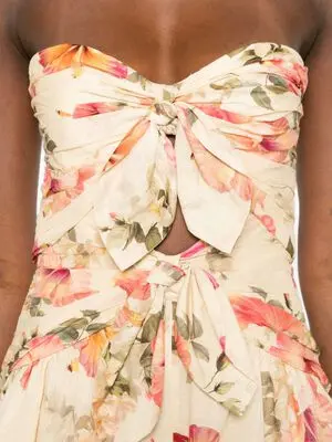 Zimmermann Mahon Cotton Floral Playsuit - Multicolor