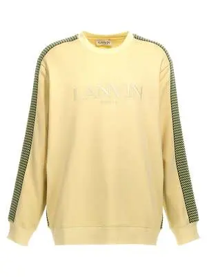 LANVIN Brodé Side Curb' Sweatshirt - Yellow