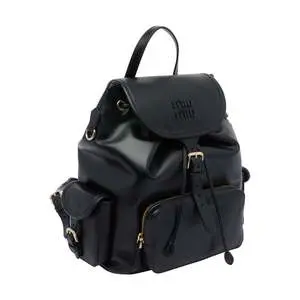 Miu Miu Leather Logo Backpack