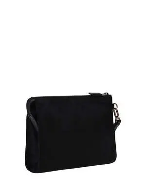 Prada Re-nylon And Saffiano Necessaire Beauty Case - Black