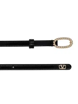 Valentino Garavani Vlogo Signature Belt - Black