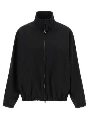COURREGES Buckle Zipped Bomber' Jacket - Black