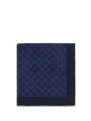 Gucci Gg Cotton Terry Towel - Blue