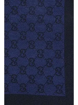 Gucci Gg Cotton Terry Towel - Blue