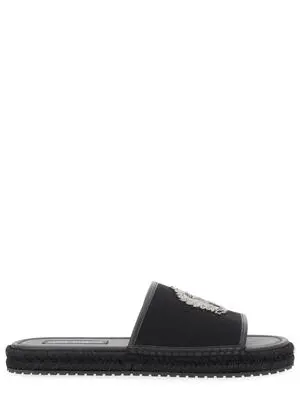 Dolce & Gabbana Logo Espadrille Slides