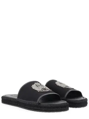 Dolce & Gabbana Logo Espadrille Slides
