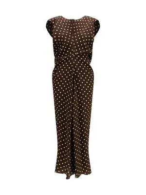 Marni Polka Dot Crepe Dress