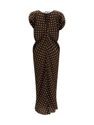 Marni Polka Dot Crepe Dress