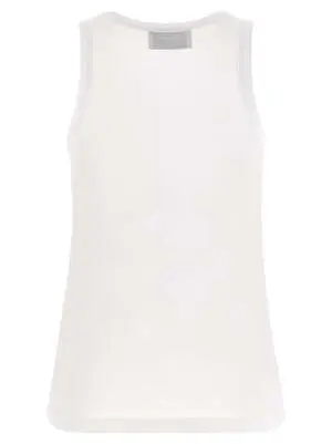 Coperni Tank Top With Logo Embroidery - White