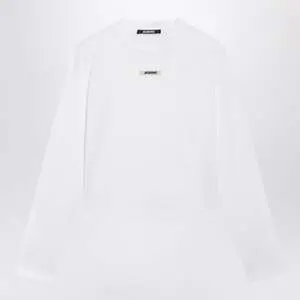 Jacquemus Le Gros Grain Long-sleeve Stretch Cotton T-shirt - White