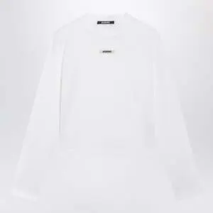 Jacquemus Le Gros Grain Long-sleeve Stretch Cotton T-shirt - White
