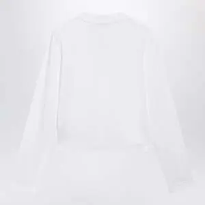 Jacquemus Le Gros Grain Long-sleeve Stretch Cotton T-shirt - White