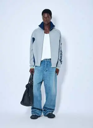 Balenciaga Baggy Fit Japanese Twill Jeans - Blue