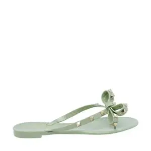 Valentino Garavani Summer Rockstud Flip Flops - Green