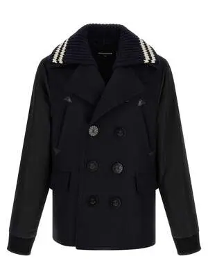 Dsquared2 Hybrid Peacoat' Coat - Blue