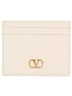 Valentino Garavani Vlogo Signature Card Holder - Cream