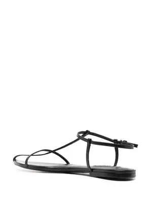 JIL SANDER Leather Flat Sandals