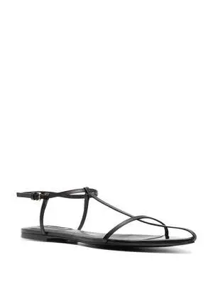 JIL SANDER Leather Flat Sandals