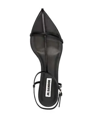 JIL SANDER Leather Flat Sandals