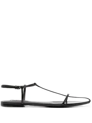 JIL SANDER Leather Flat Sandals - Multicolor
