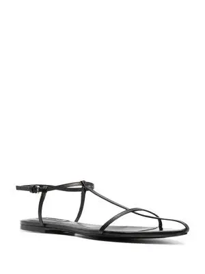 JIL SANDER Leather Flat Sandals - Multicolor