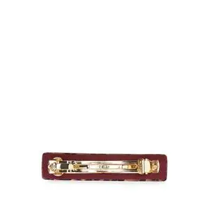Etro Printed Silk Hair Clip - Brown