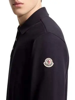 Moncler Cotton Piqué Polo Shirt With Logo