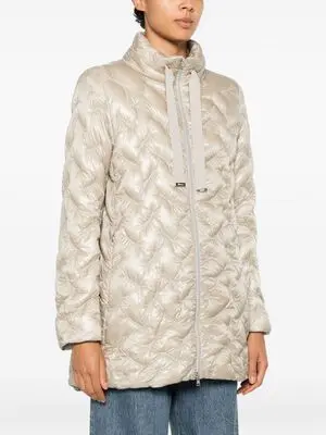 Herno Quilted Midi Down Jacket - Multicolor