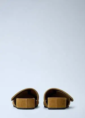 Phoebe Philo Suede Chunky-sole Slide Sandals