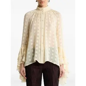 Etro Silk-blend Crepon Jacquard Shirt
