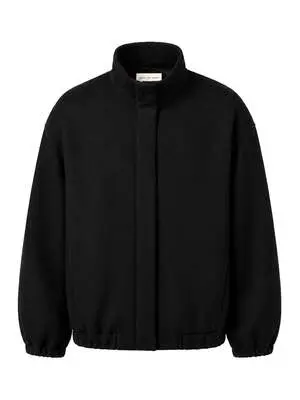 Dries Van Noten Wool-blend Bomber Jacket With High Collar