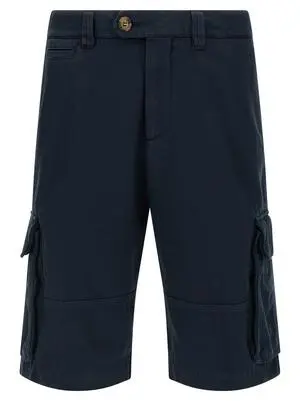 Brunello Cucinelli Cargo Bermuda Shorts - Blue