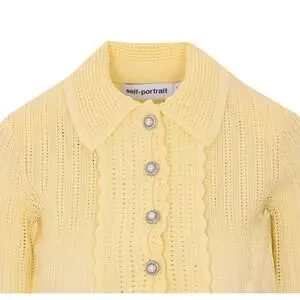 SELF-PORTRAIT Cardigan Diamond Points