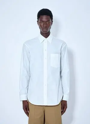 Balenciaga Cotton Poplin Shirt - White