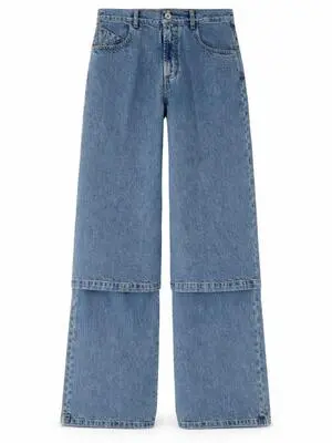 Attico Layered Long Jeans